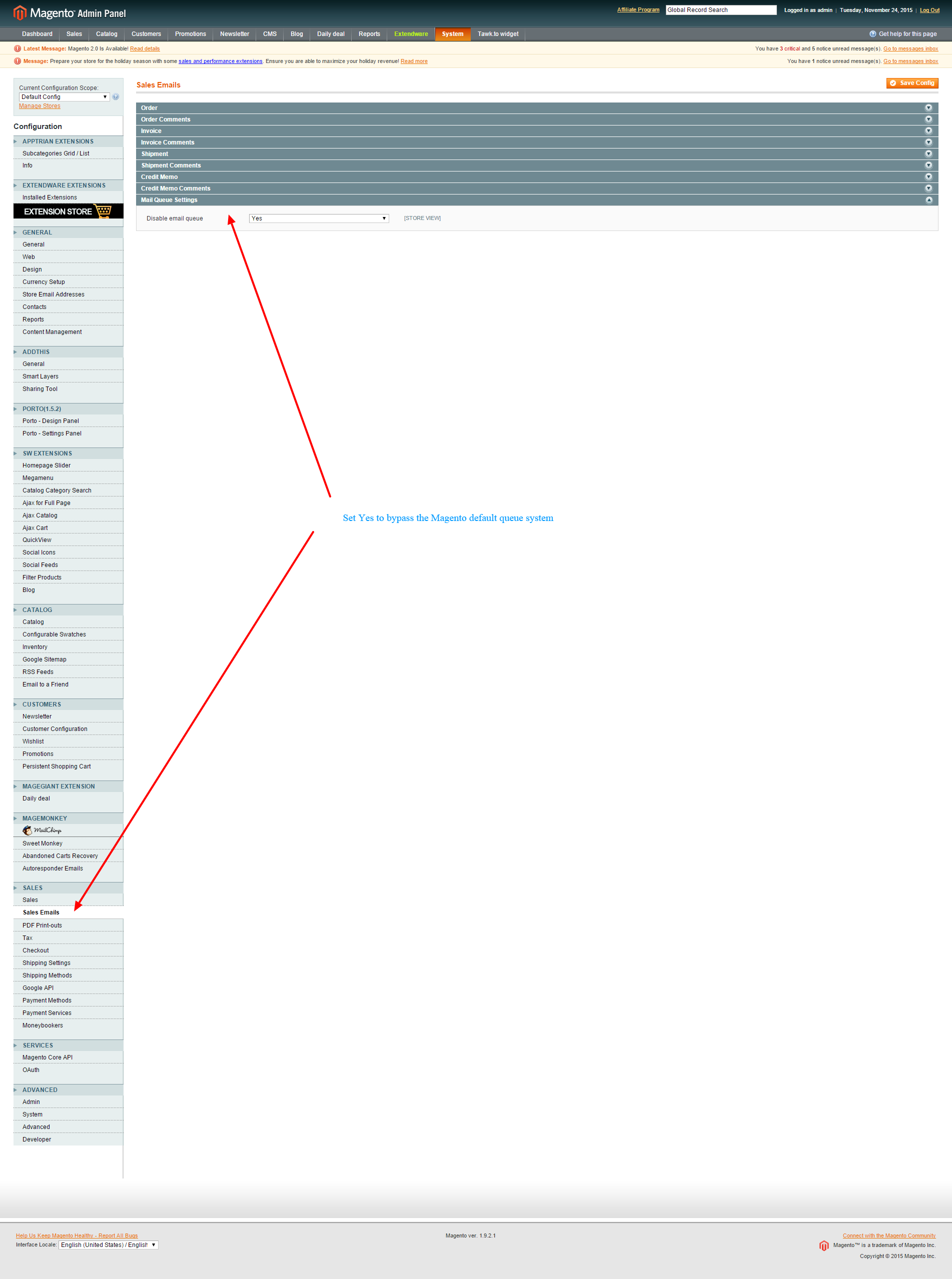Bypass Magento Email Queue by epiclabs23 | CodeCanyon